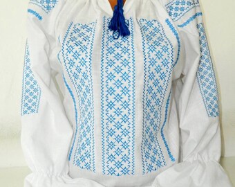 Romanian Dacian Top Tunic Embroidered Blouse All Custom Sizes - Etsy