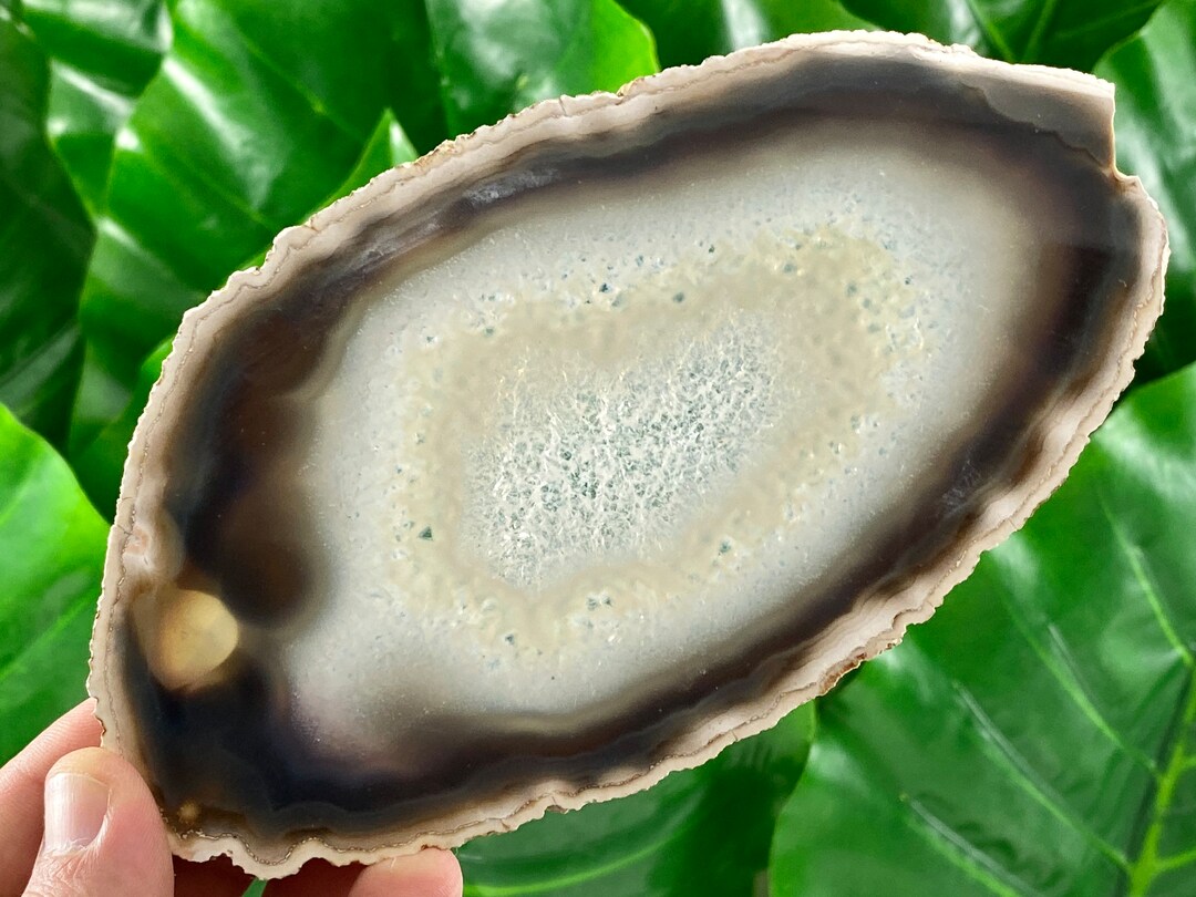 Double Sided Polished Sliced Agate +FREE Stand From Brazil,agate Stone ...