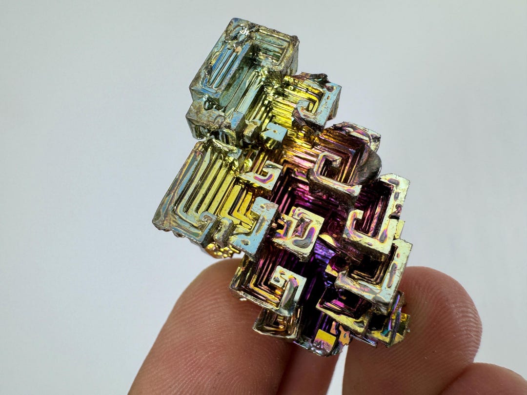 Rainbow Bismuth Cluster,bismuth Specimen,bismuth Crystal,lab Grown ...