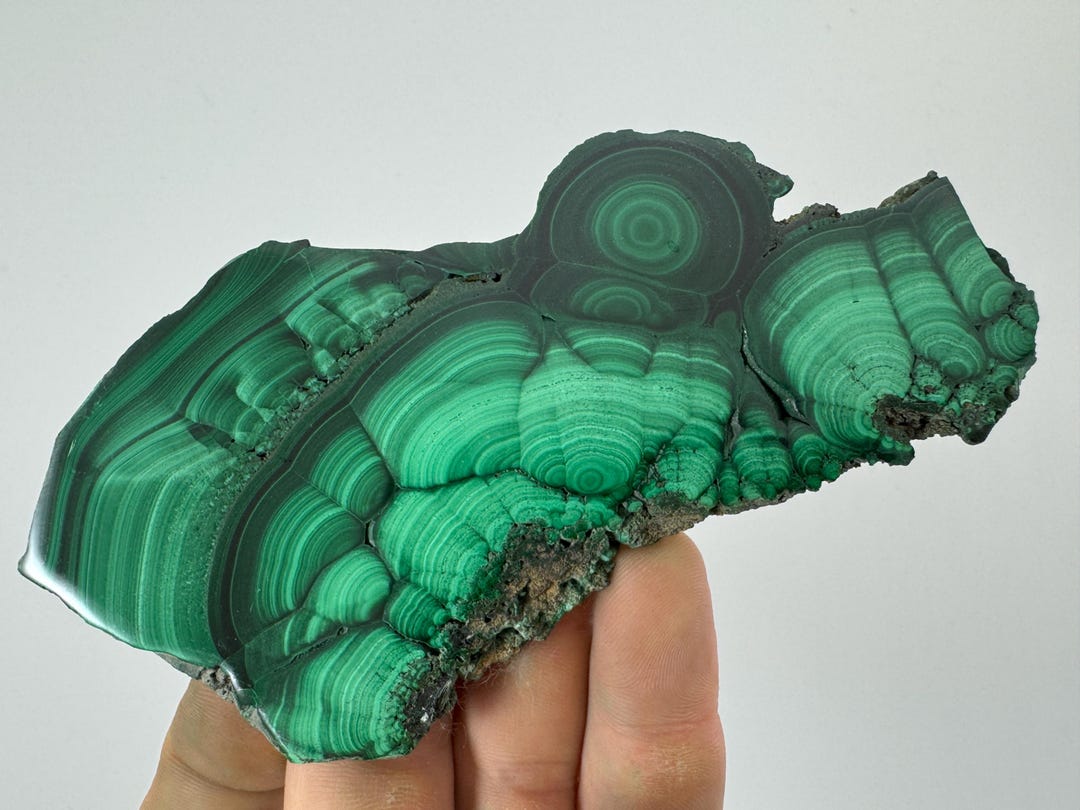 Polished Green Malachite Stone: Congo Minerals, Chakra Healing - Etsy