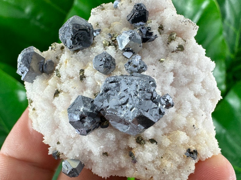 Rare Combination Mangano Calcite With Galena,quartz and Chalcopyrite ...
