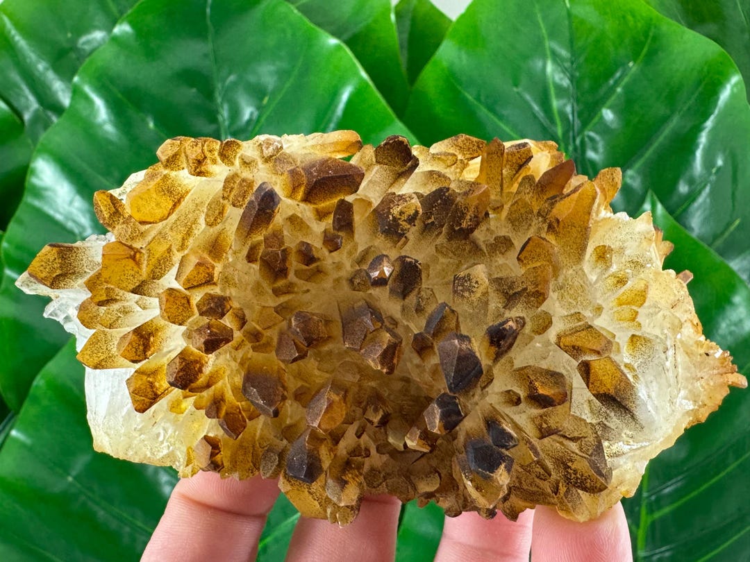 Limonite Quartz Cluster, Bulgarian Mineral Specimen, Home Decor,n627 - Etsy