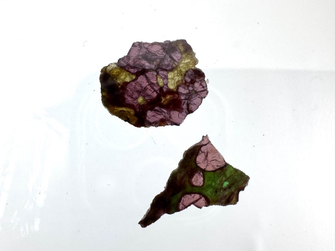 Pyrope,chrome Diopside,enstatite Wanzenau Horn District,austria,slice ...