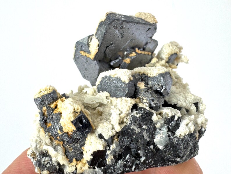 Rare Galena With Calcite From 9th September Mine,madan,bulgaria ...