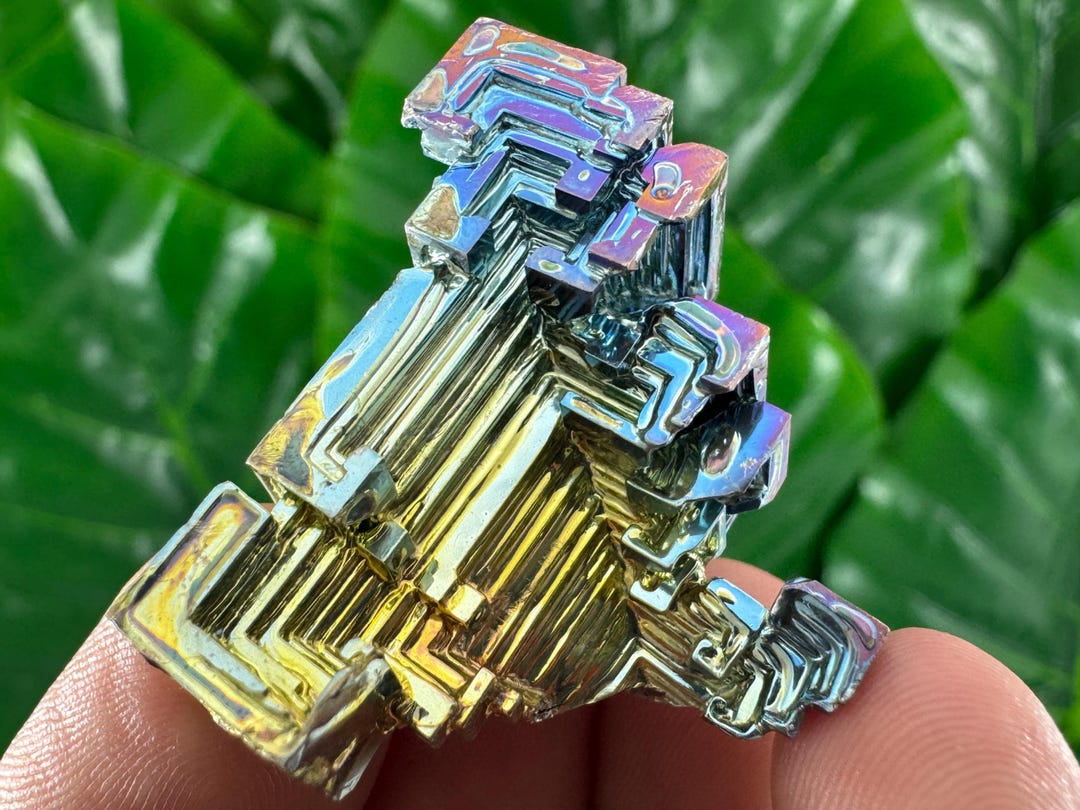 Rainbow Bismuth Cluster,bismuth Specimen,bismuth Crystal,lab Grown ...
