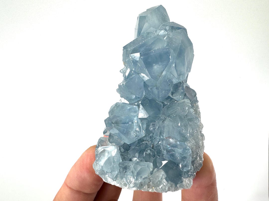 Celestine (celestite) Crystal Cluster – Heavenly Blue Mineral Specimens ...