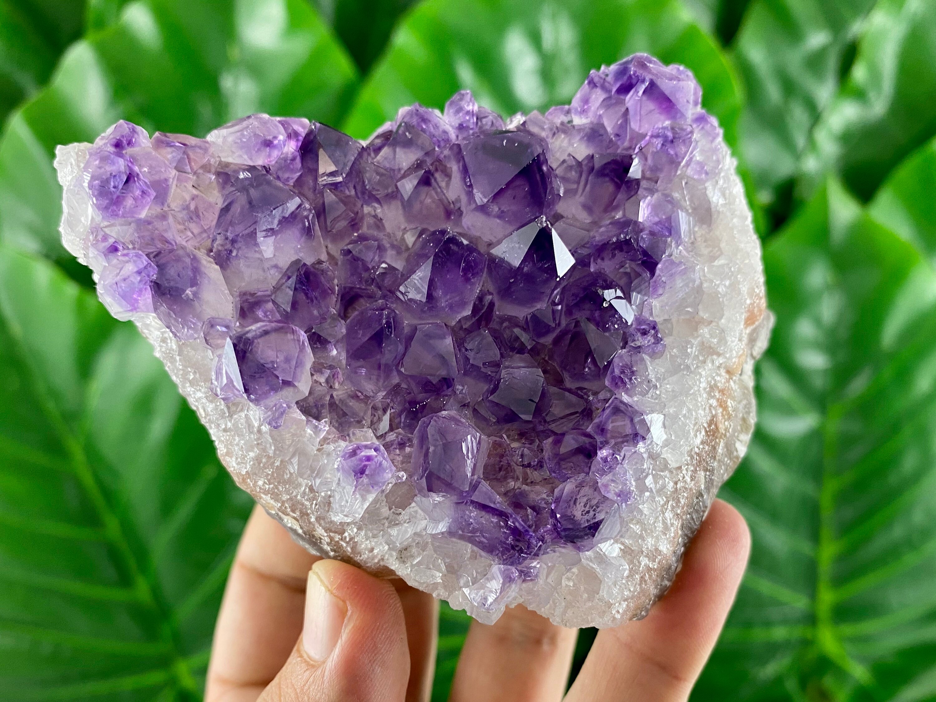 Amazing Color Amethyst From Uruguaynatural Amethystpurple | Etsy