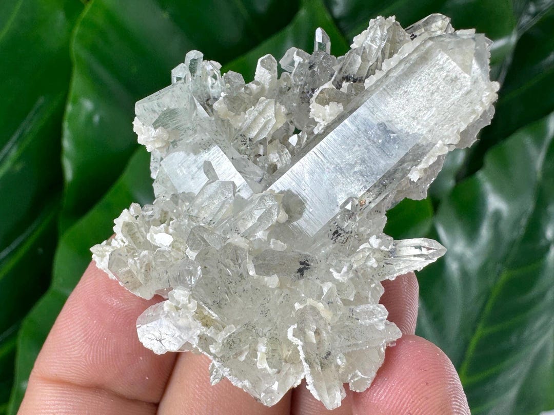 Japan Law Twin Quartz With Calcite From Borieva Mine,madan,bulgaria ...