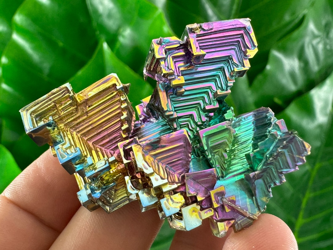 Rainbow Bismuth Cluster,bismuth Specimen,bismuth Crystal,lab Grown ...