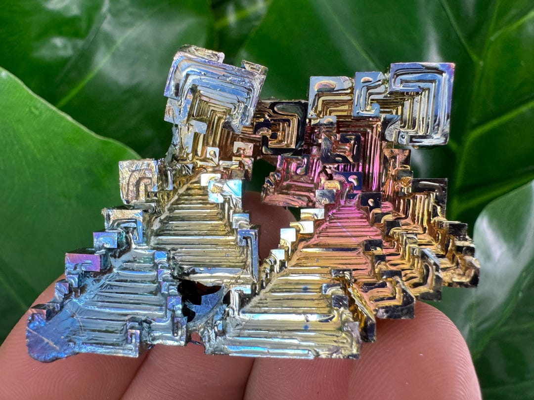 Rainbow Bismuth Cluster,bismuth Specimen,bismuth Crystal,lab Grown ...