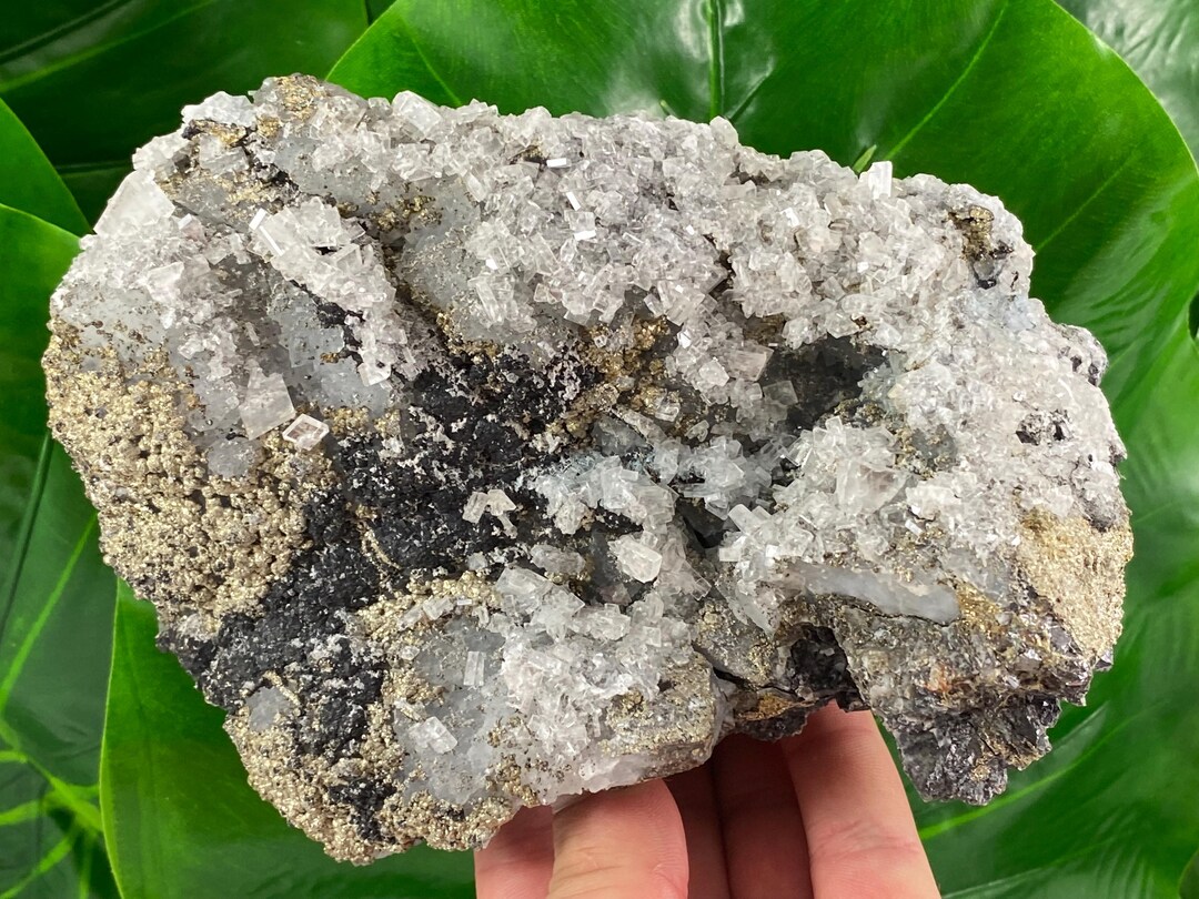 Transparent Baryte and Pyrite on Chalcedony From Androvo Mine,zlatograd ...