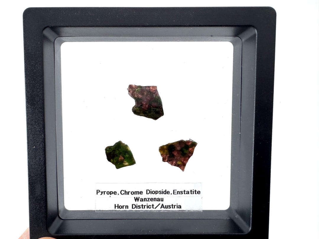 3pcs Pyrope,chrome Diopside,enstatite Wanzenau Horn District,austria ...