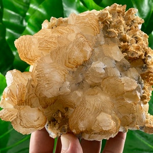 Large Rare Fluorescent Calcite With Iron Oxide,quartz From Krushev Dol ...