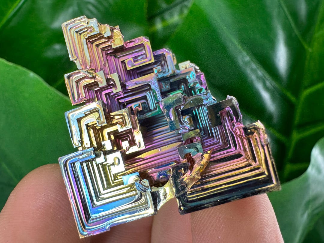 Rainbow Bismuth Cluster,bismuth Specimen,bismuth Crystal,lab Grown ...