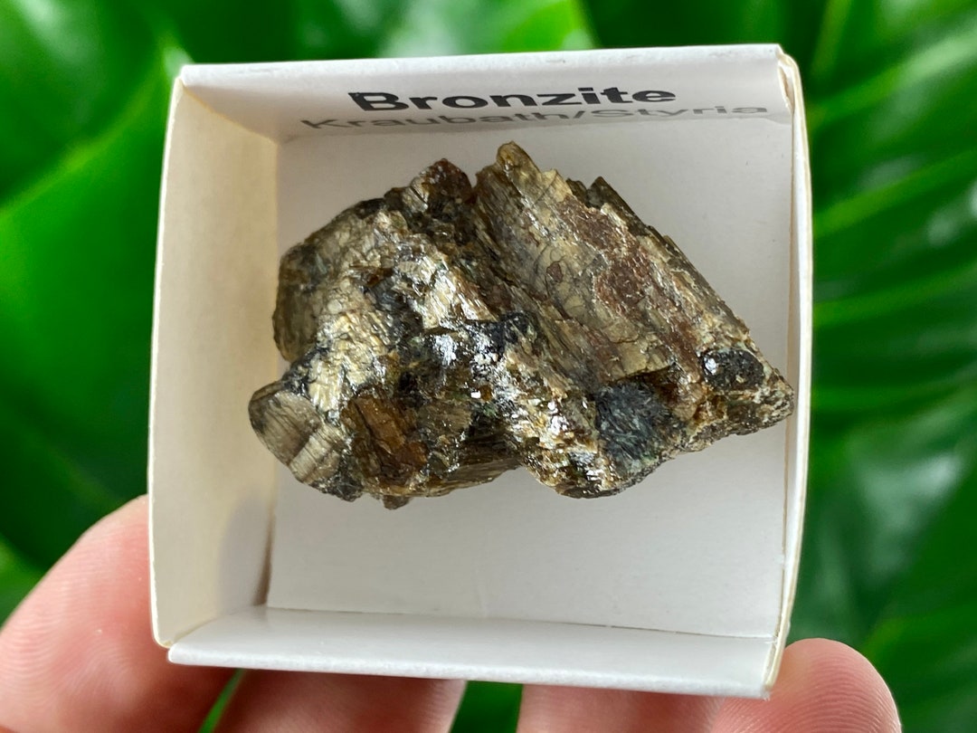 Very Nice Golden Bronzite From Austria,kraubath,styria,mineral,specimen ...
