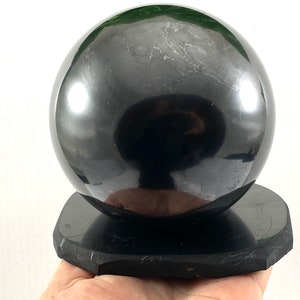 Shungite Sphere 8cm,emf and Radiation Protection and Healing,ball ...
