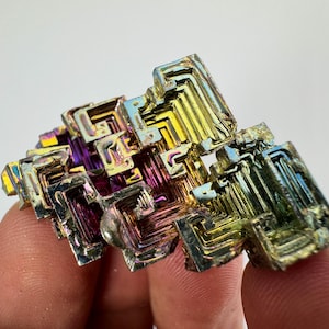 Rainbow Bismuth Cluster,bismuth Specimen,bismuth Crystal,lab Grown ...
