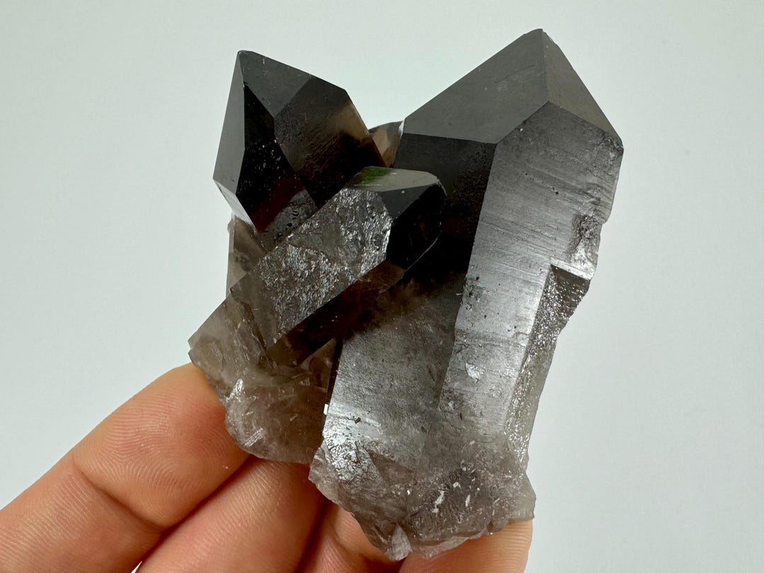 Amazing Black Smoky Quartz Cluster From Brazil,mineral,specimen ...