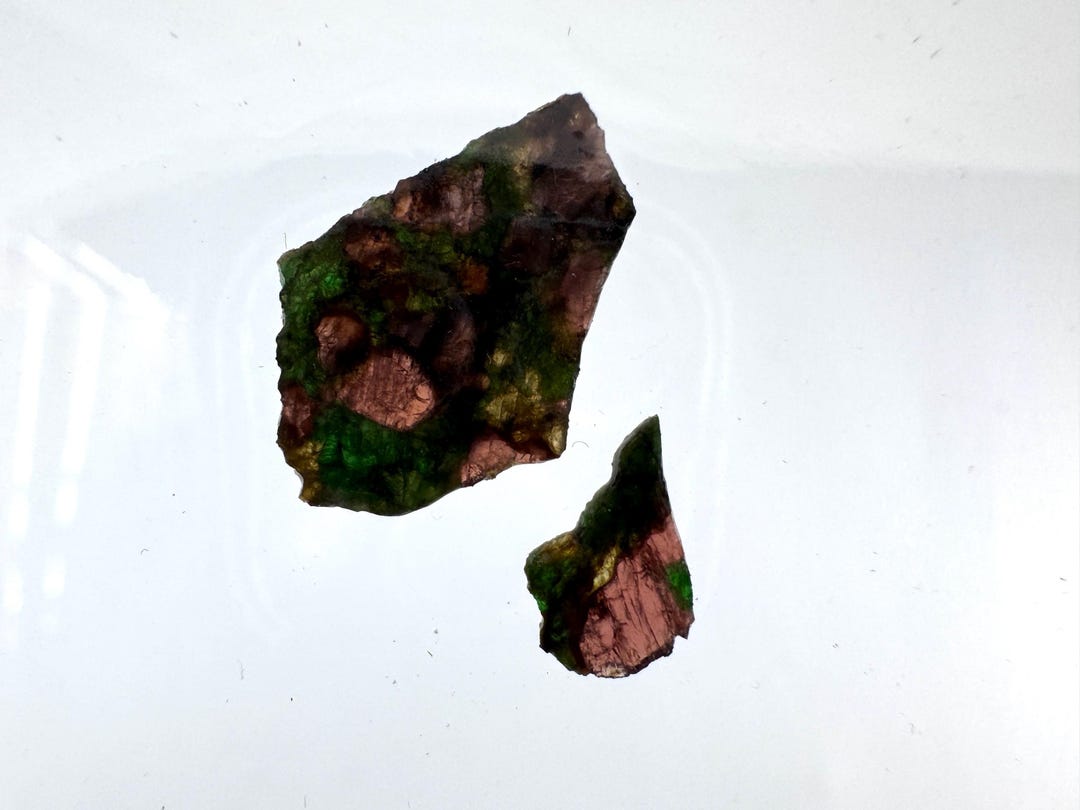 Pyrope,chrome Diopside,enstatite Wanzenau Horn District,austria,slice ...