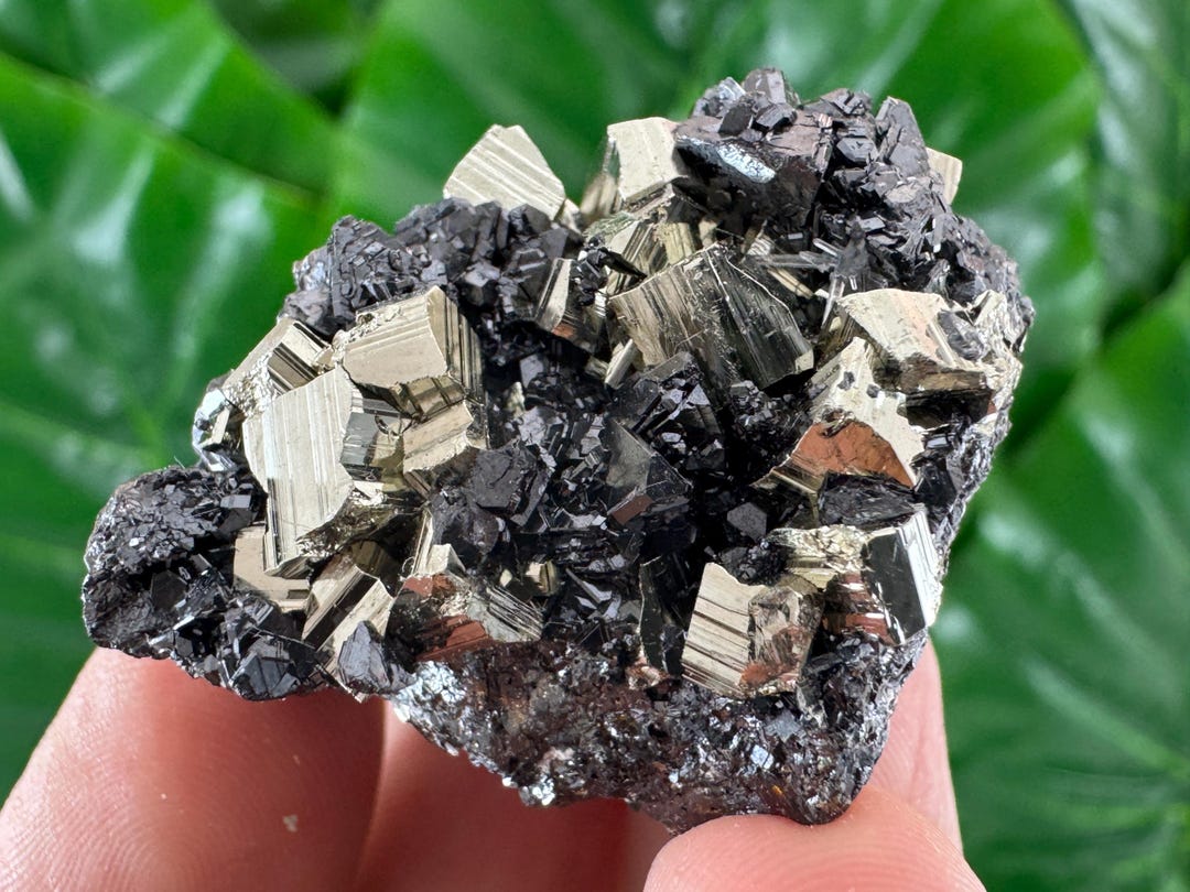 Amazing Pyrite With Calcite From Borieva Mine,madan,bulgaria,rainbow ...