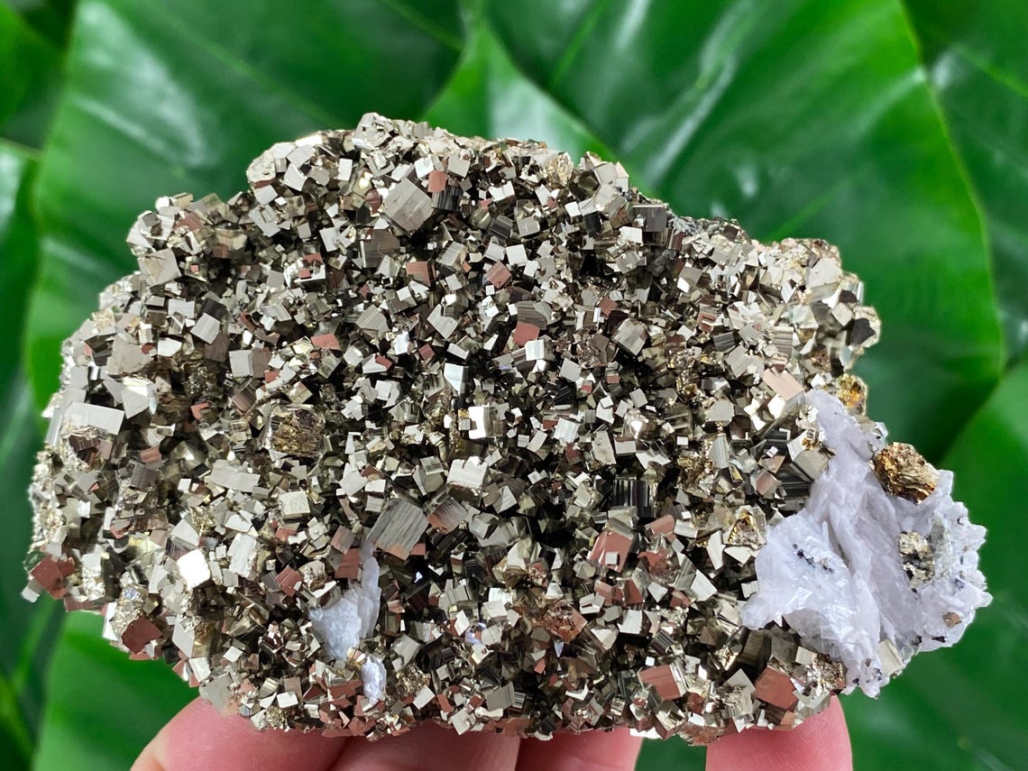 Amazing Pyrite With Calcite From Krushev Dol Mine Madan,bulgaria ...