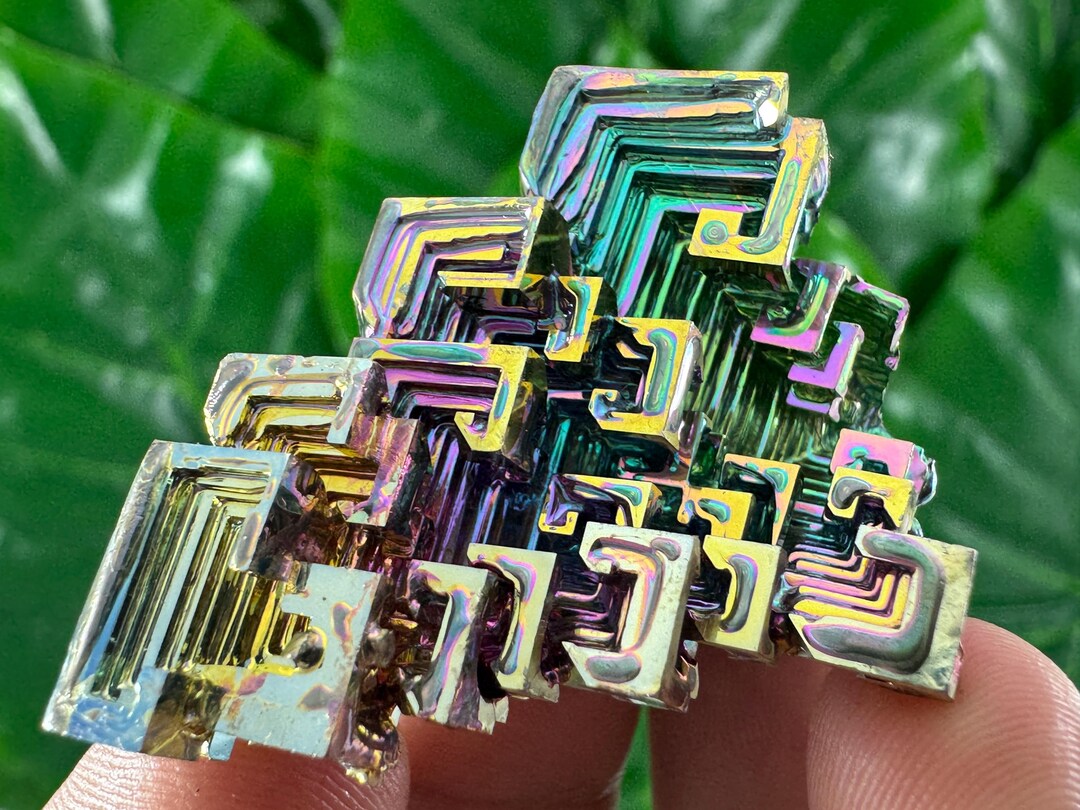 Rainbow Bismuth Cluster,bismuth Specimen,bismuth Crystal,lab Grown ...