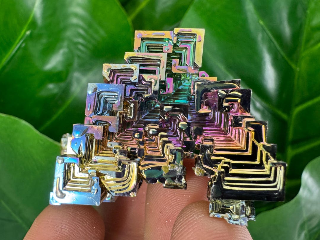 Rainbow Bismuth Cluster,bismuth Specimen,bismuth Crystal,lab Grown ...