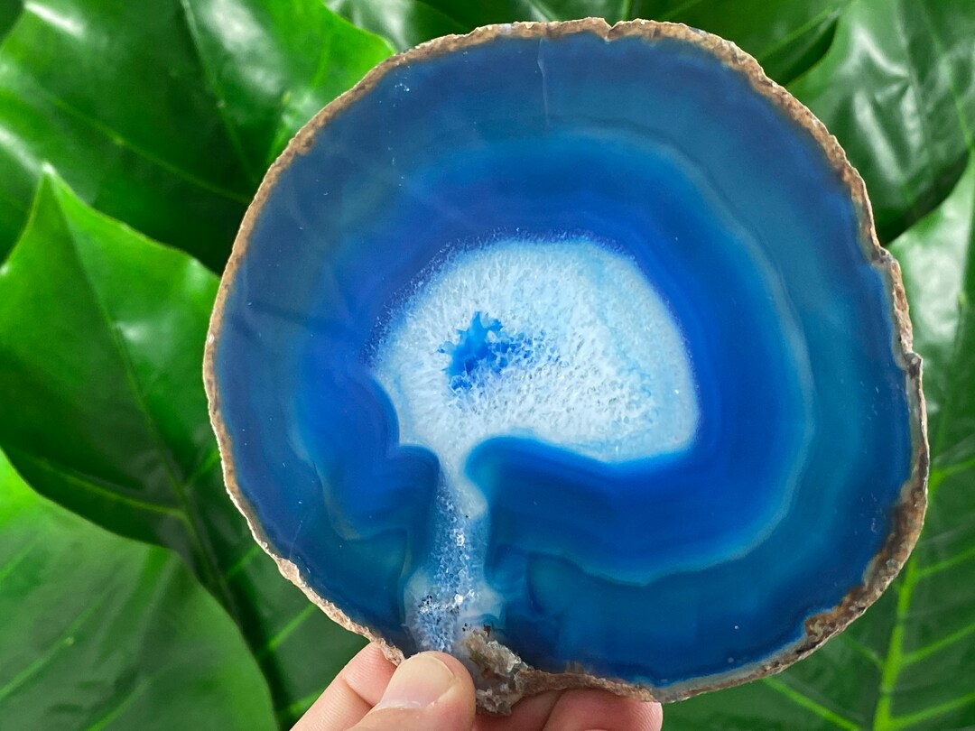 Double Sided Polished Sliced Agate +FREE Stand From Brazil,agate Stone ...