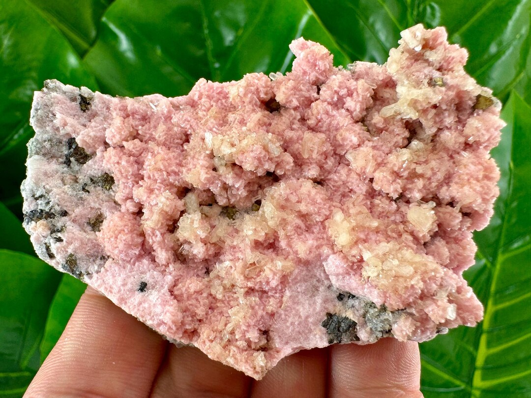 Amazing Rhodochrosite With Stilbite From Davidkovo Ore Filed,bulgaria ...