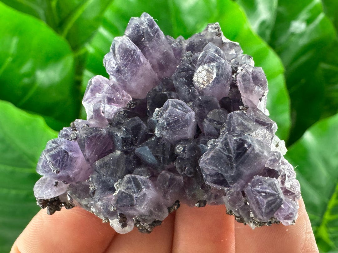 Rare Amethyst With Pyrite,sphalerite From Chala Mine Bulgaria,bulgarian ...
