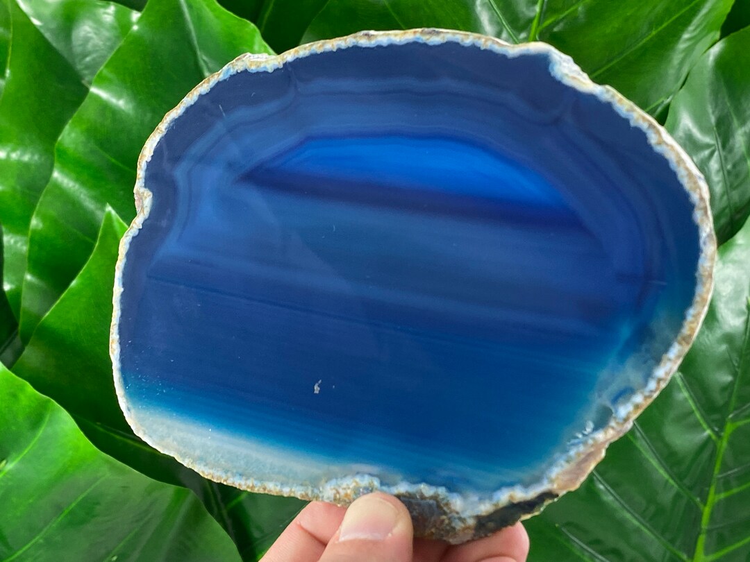 Double Sided Polished Sliced Agate +FREE Stand From Brazil,agate Stone ...