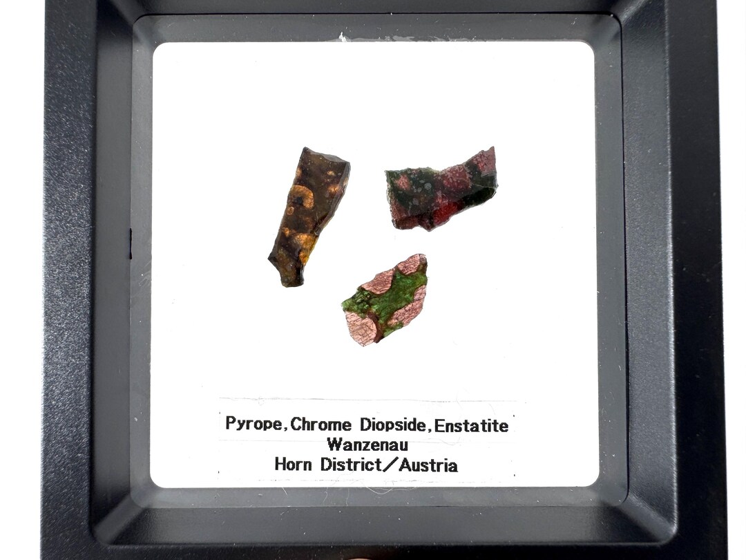 3pcs Pyrope,chrome Diopside,enstatite Wanzenau Horn District,austria ...