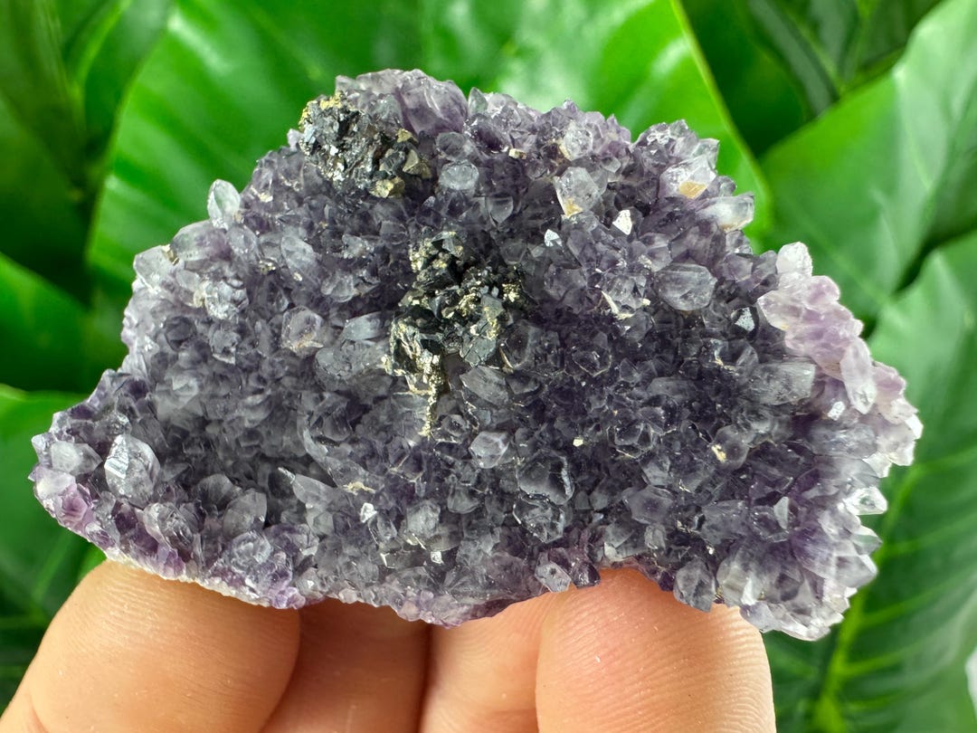 Rare Amethyst With Sphalerite,chalcopyrite From Chala Mine Bulgaria ...