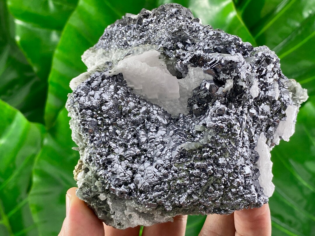 Sphalerite,calcite on Melted Galena From Gidurska Mine,madan,bulgaria ...