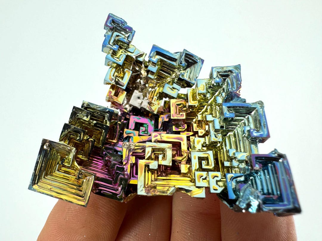 Rainbow Bismuth Cluster,bismuth Specimen,bismuth Crystal,lab Grown ...