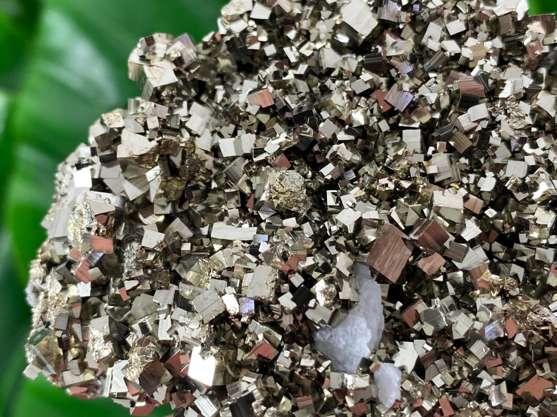 Amazing Pyrite With Calcite From Krushev Dol Mine Madan,bulgaria ...