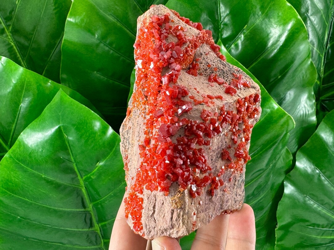 Large Double Sided Vanadinite From Morocco,crystal, Mineral,specimen ...