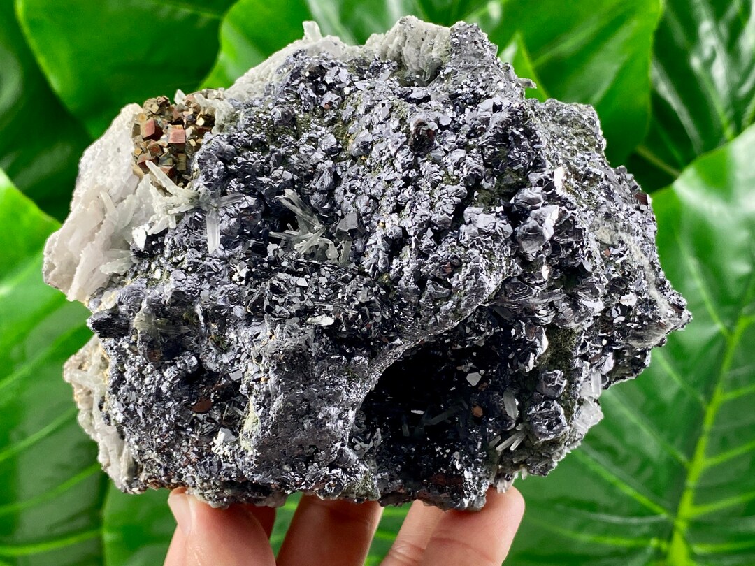 GEODE Galena With Iridescent Pyrite,sphalerite,quartz and Calcite From ...