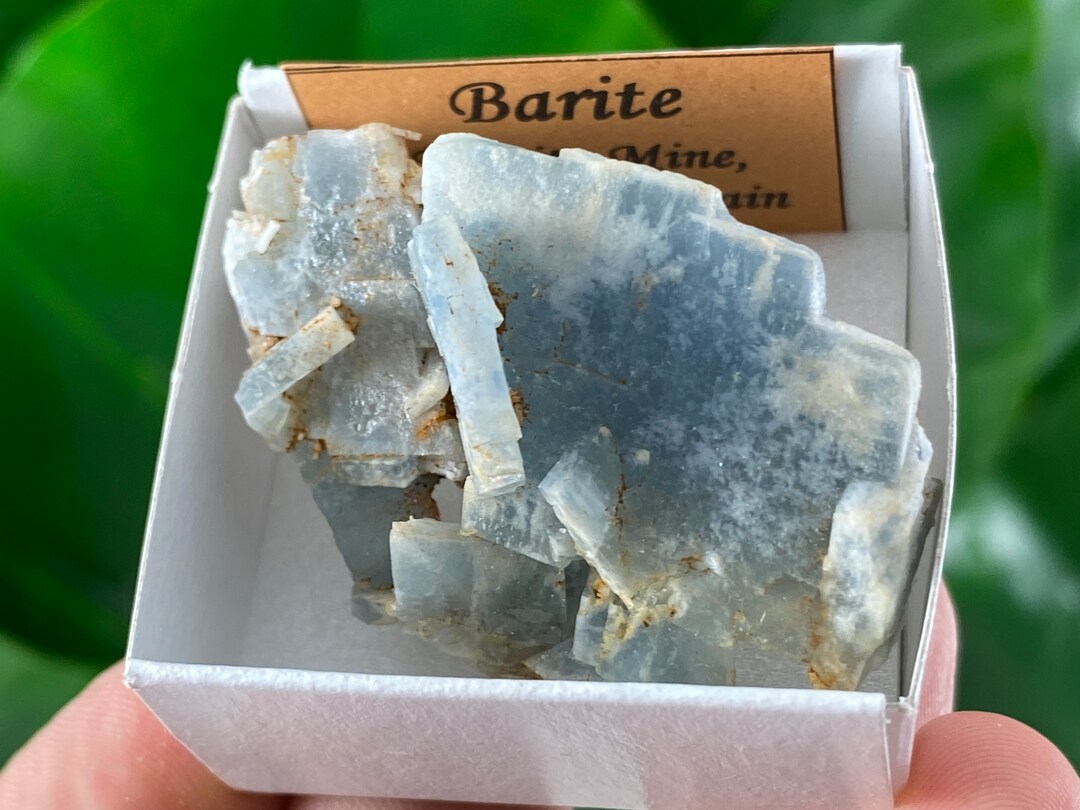 Amazing Blue Barite From Spain,mineral Specimen,blue Barite,spanish ...