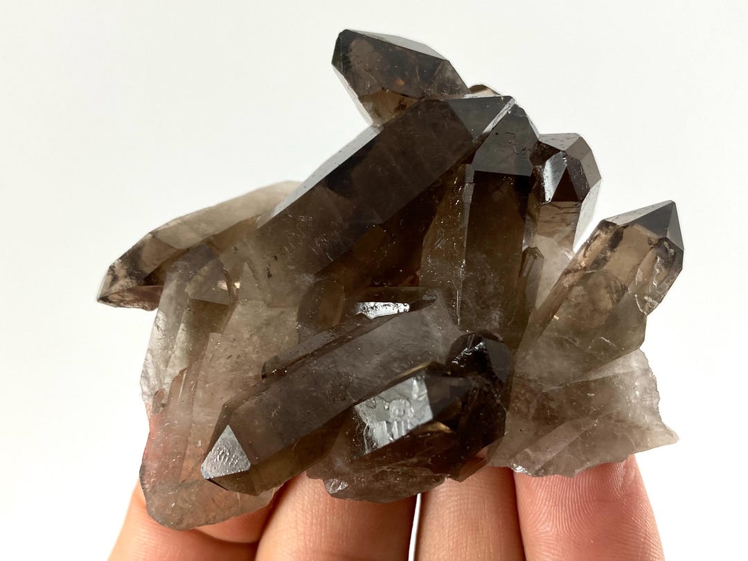 Amazing Black Smoky Quartz Cluster From Brazil,mineral,specimen ...
