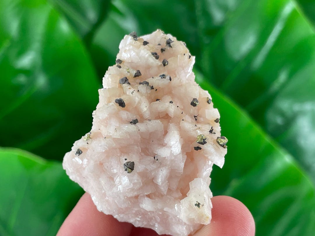Beautiful Pink Dolomite and Chalcopyrite From Morocco,crystal, Mineral ...