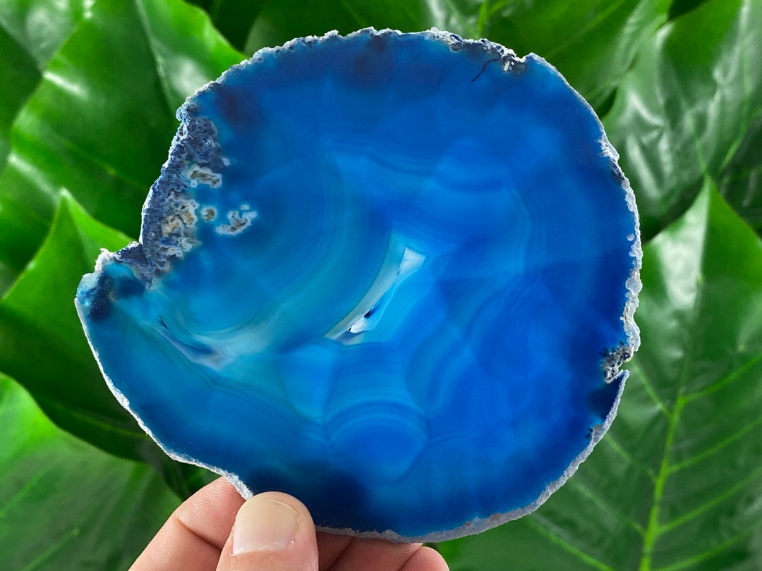 Double Sided Polished Sliced Agate +FREE Stand From Brazil,agate Stone ...