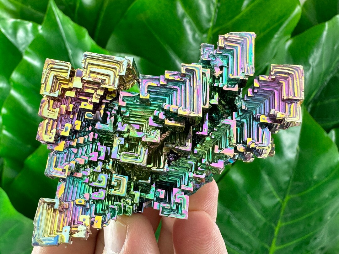 Rainbow Bismuth Cluster,bismuth Specimen,bismuth Crystal,lab Grown ...