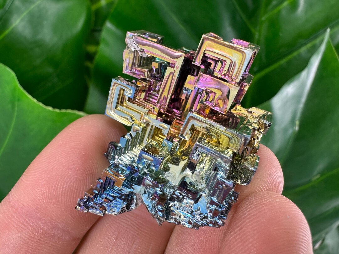 Rainbow Bismuth Cluster,bismuth Specimen,bismuth Crystal,lab Grown ...