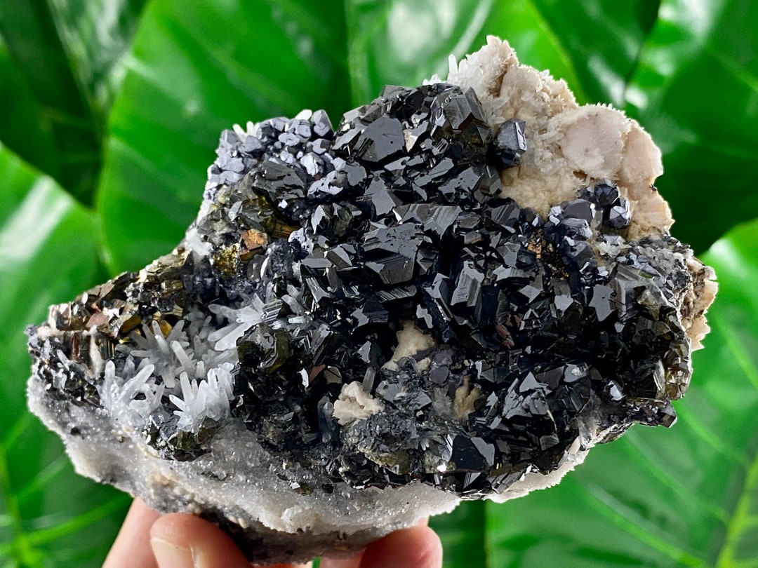 Gem Sphalerite Var Cleiophane With Calcite,galena,pyrite and Quartz ...