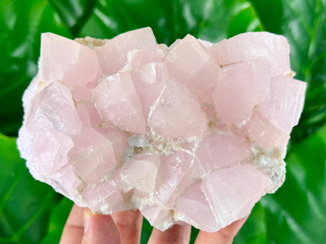 Large Strong Fluorescent Pink Mangano Calcite From Androvo Mine ...