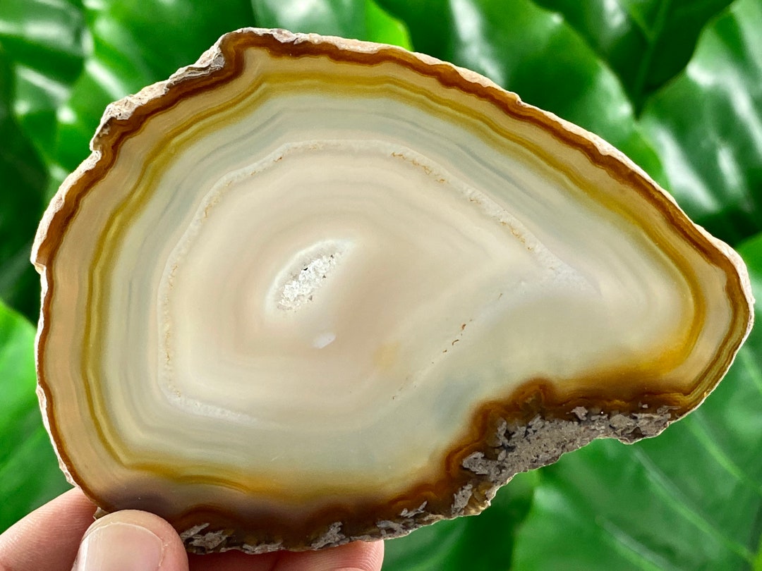 Double Sided Polished Sliced Agate +FREE Stand From Brazil,agate Stone ...