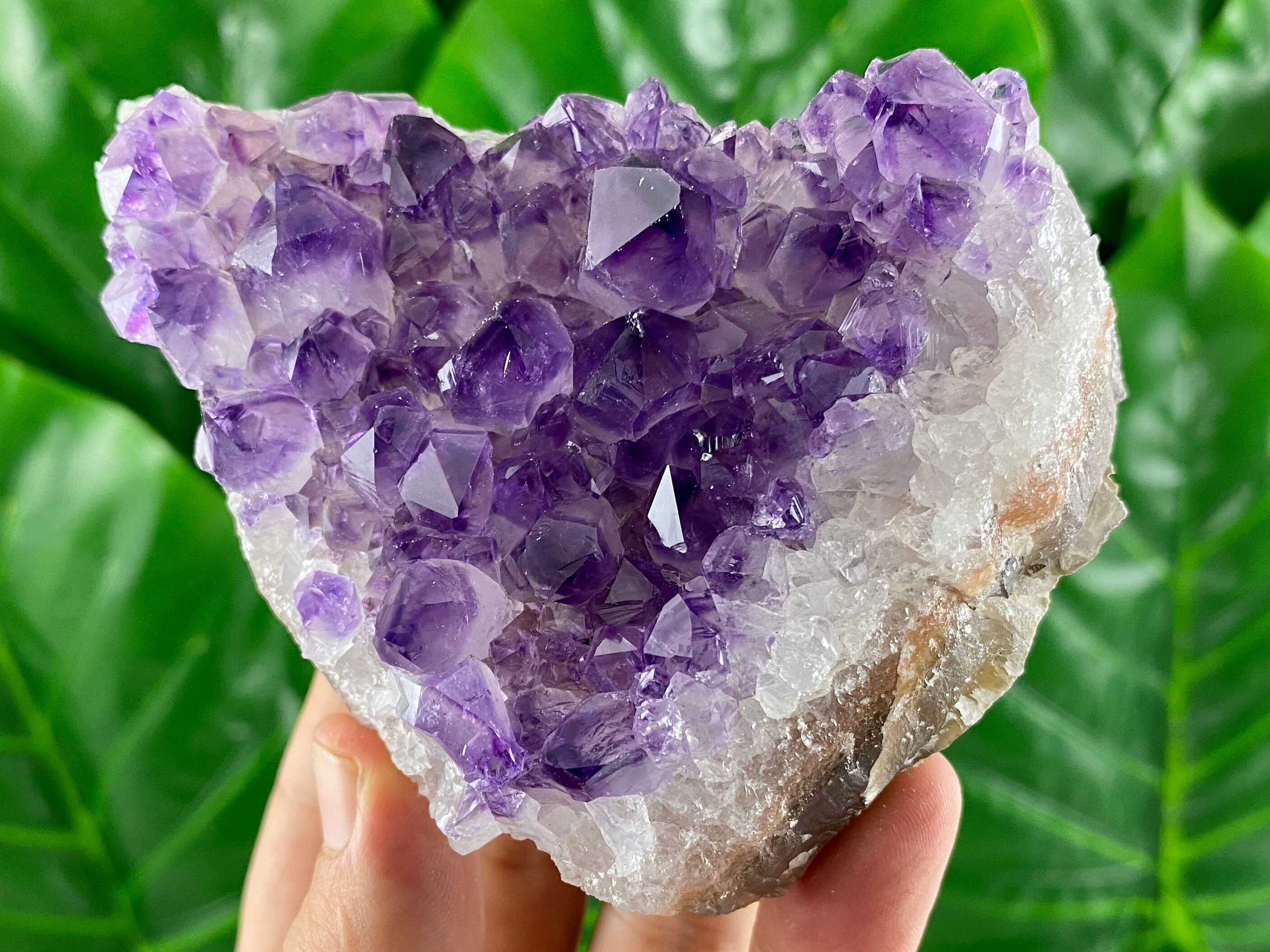 Amazing Color Amethyst From Uruguaynatural Amethystpurple | Etsy