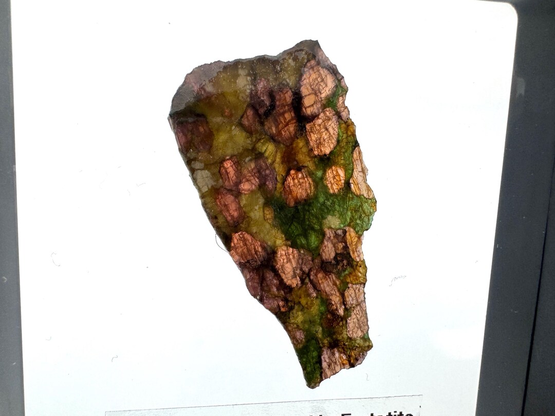 Pyrope,chrome Diopside,enstatite Wanzenau Horn District,austria,slice ...
