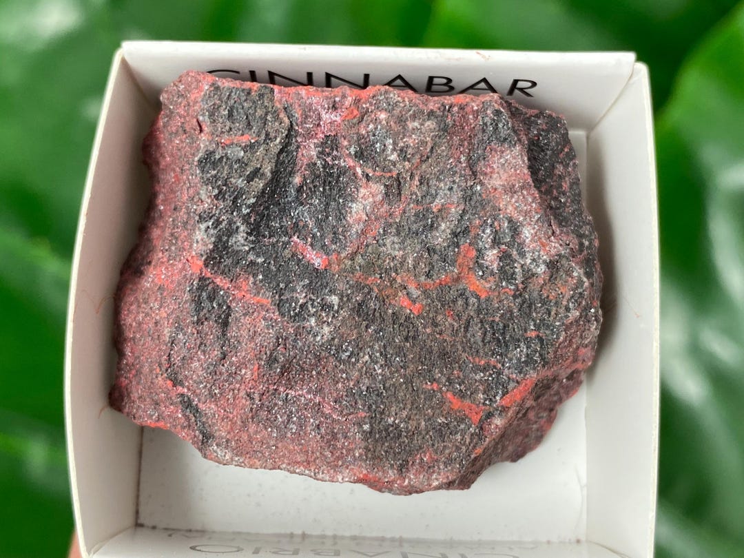 Beautiful CINNABAR From Almaden,spain,cinnabar Stone,raw Cinnabar ...